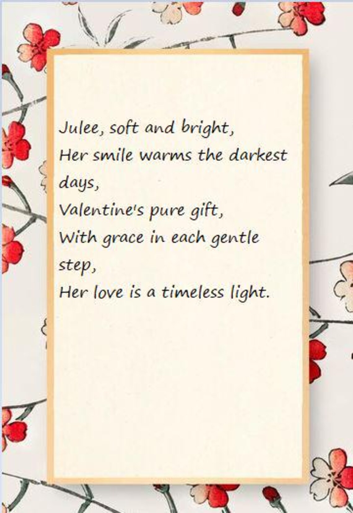 Custom Personalized Tanka Poem | Unique Japanese Poetry for Gifts ...
