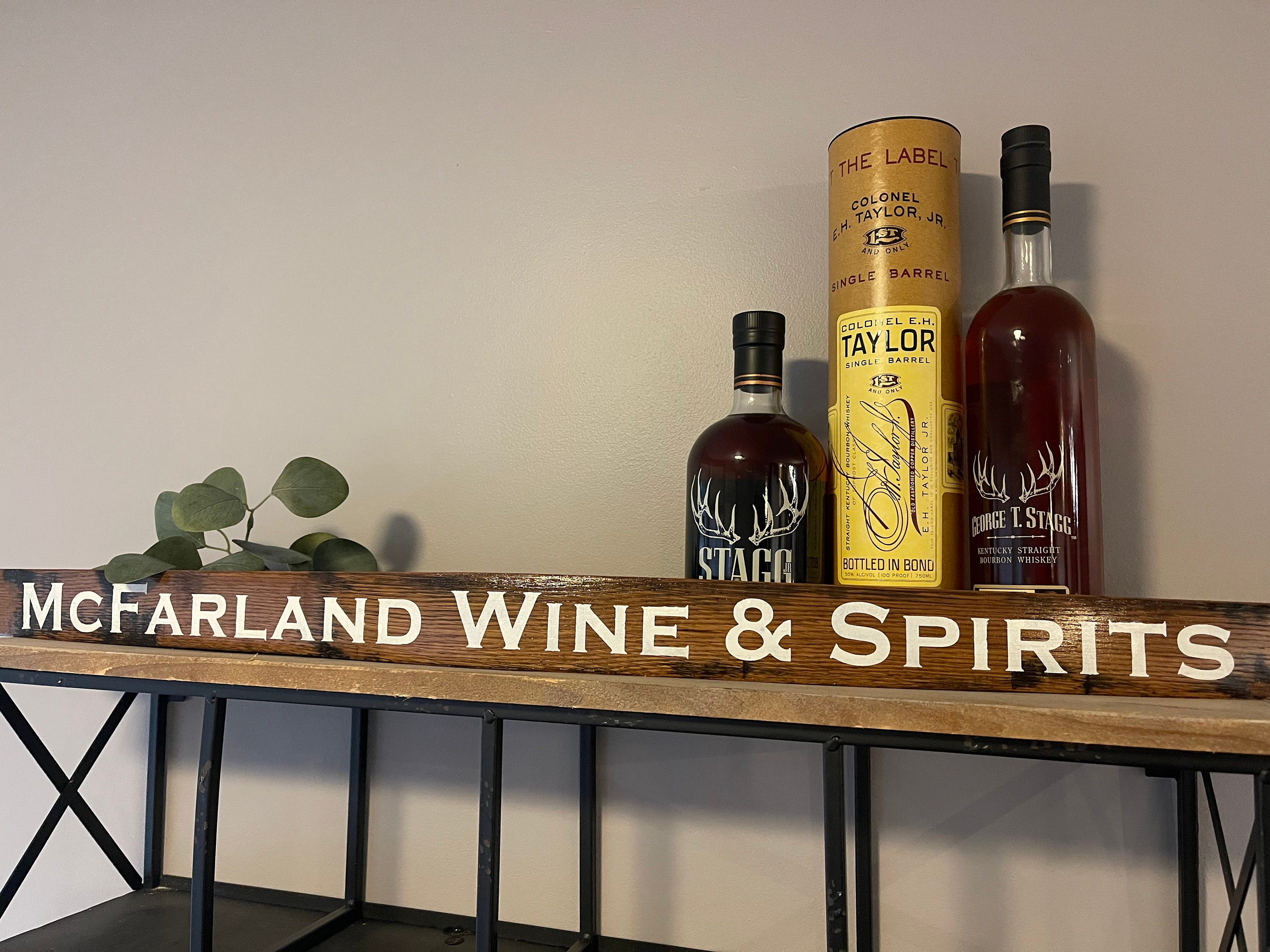 Bourbon Barrel Stave Sign Personalized Bourbon Sign - Etsy