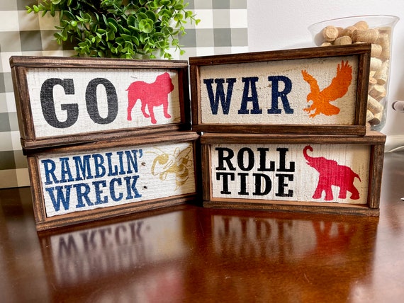 Collegiate Signs Rustic College Signs Handmade Wood Sign - Etsy