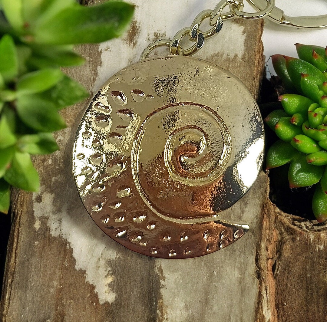Ancient Greek Spiral Symbol - Handmade Greek Keyring - Golden Keychain ...