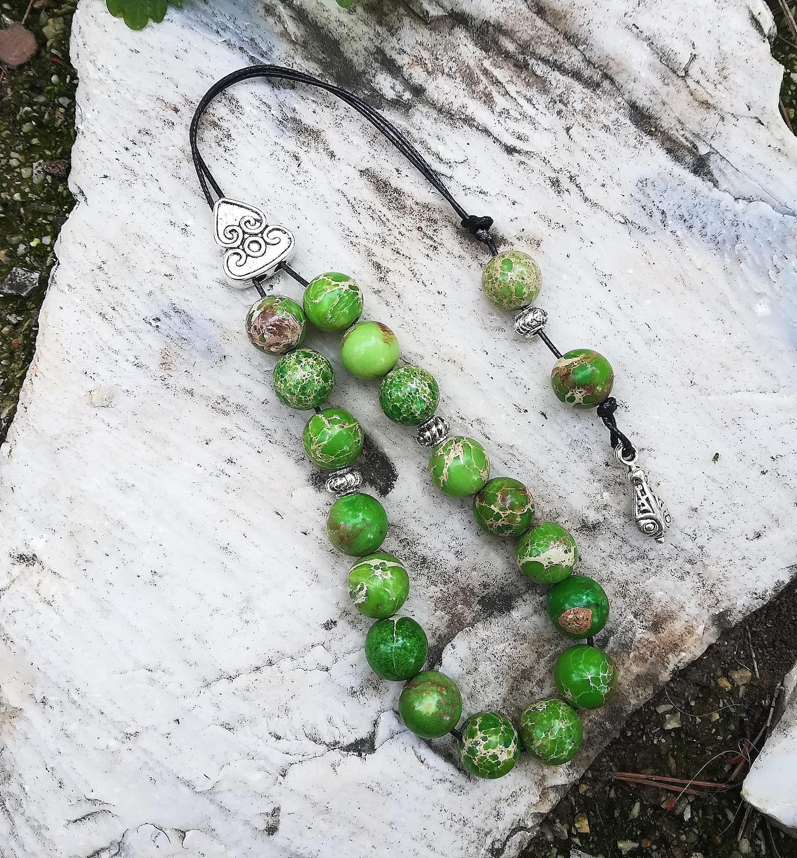 Green Jasper Komboloi: Greek Worry Beads, Stress Relief Fidget - Etsy