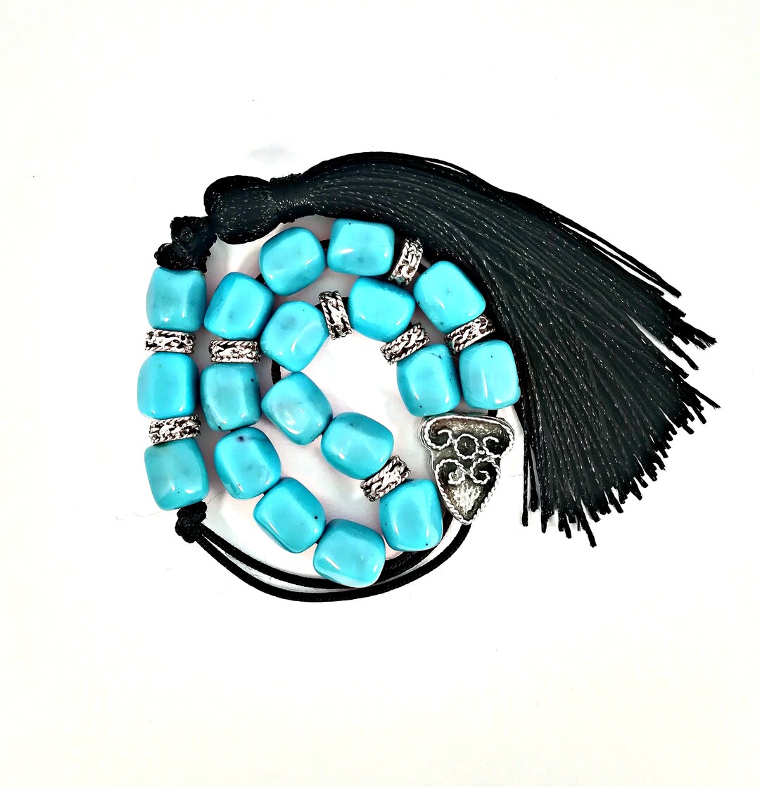 Turquoise Color Komboloi Worry Beads: Greek Stress Relief Gift - Etsy