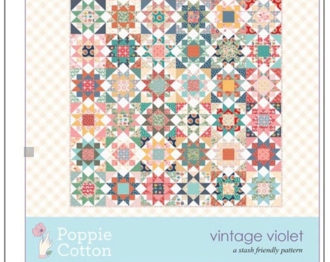 Poppie Cotton Vintage Violet Quilt Pattern Finished Size: 72"x84" - Etsy