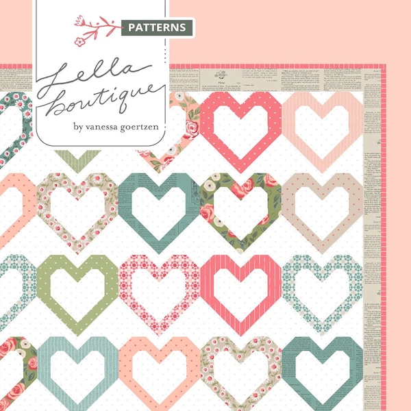 Heart Quilt Pattern - Etsy