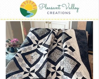 Pleasant Valley Creations Simply Serene Quilt Pattern (4 Size ...