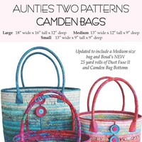Camden Bags Pattern by Aunties Two Patterns - AT285 - Etsy