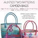 Camden Bags Pattern by Aunties Two Patterns - AT285 - Etsy