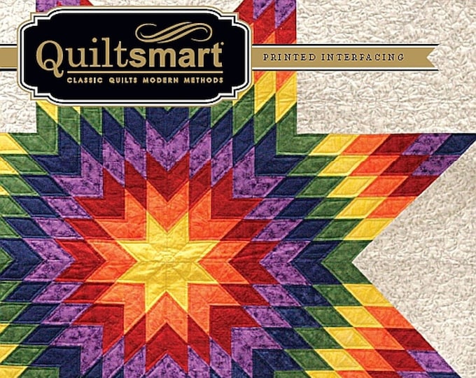 Quiltsmart 58 Lone Star Quilt Printed Interfacing Pack 3 Size ...