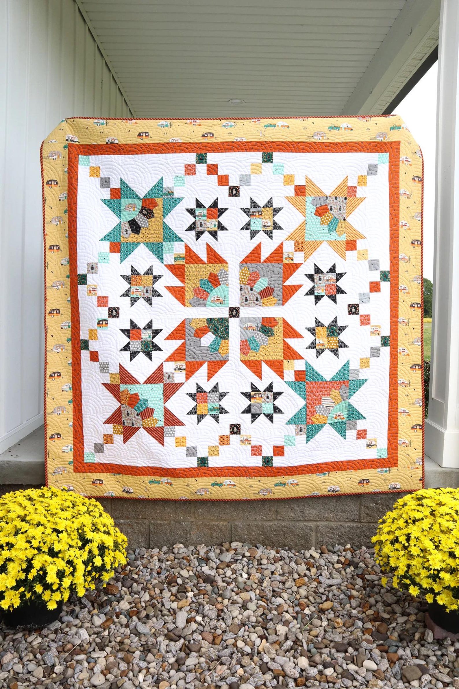 Flamingo Toes Apple Cider Quilt Pattern Finished Size: 72"x72" - Etsy