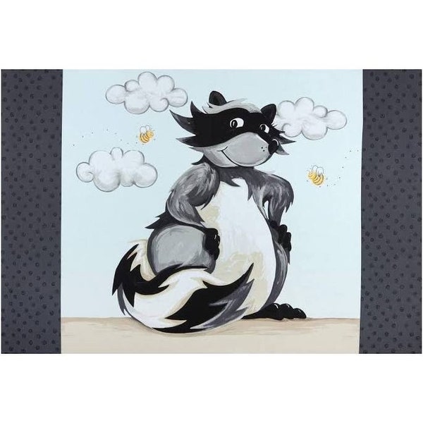 Fabric Raccoon Quilt Panel Panels - Etsy