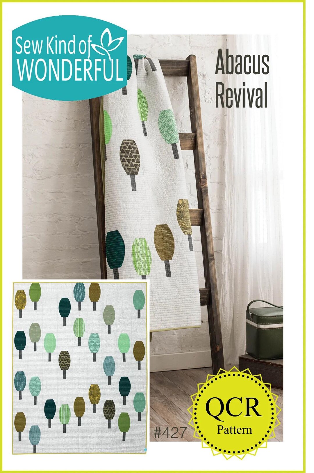 Sew Kind of Wonderful Abacus Revival Quilt Pattern #427 Finished Size ...