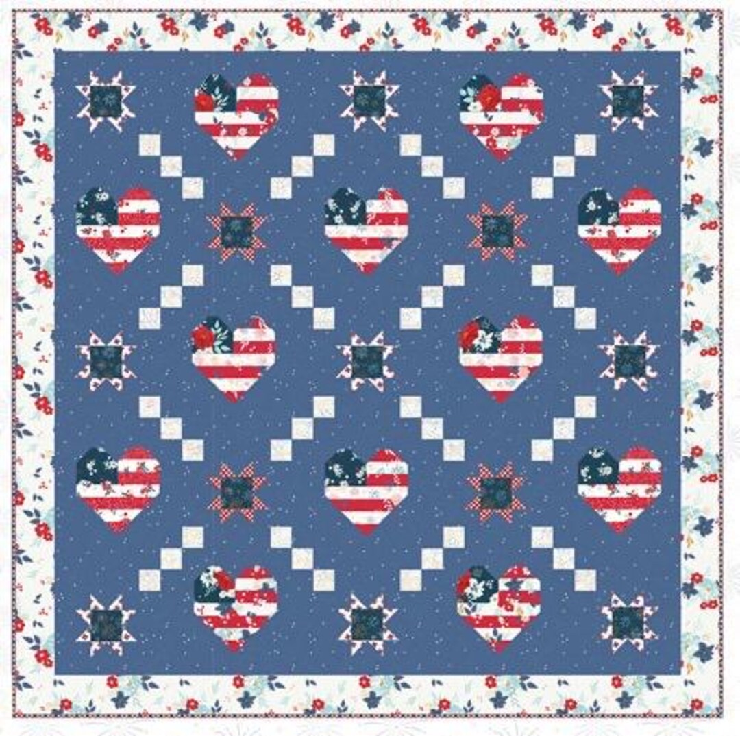 Flamingo Toes Sweet Freedom Quilt Pattern Finished Size: 70"x70" - Etsy