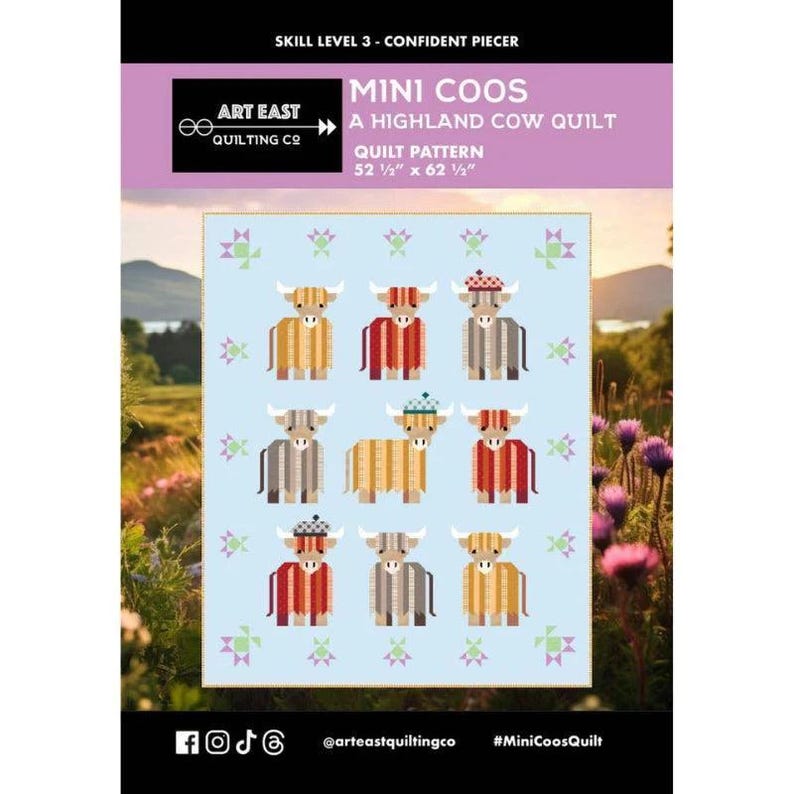 Riley Blake Art East Quilting Co Mini Coos Quilt Kit Featuring RBD ...