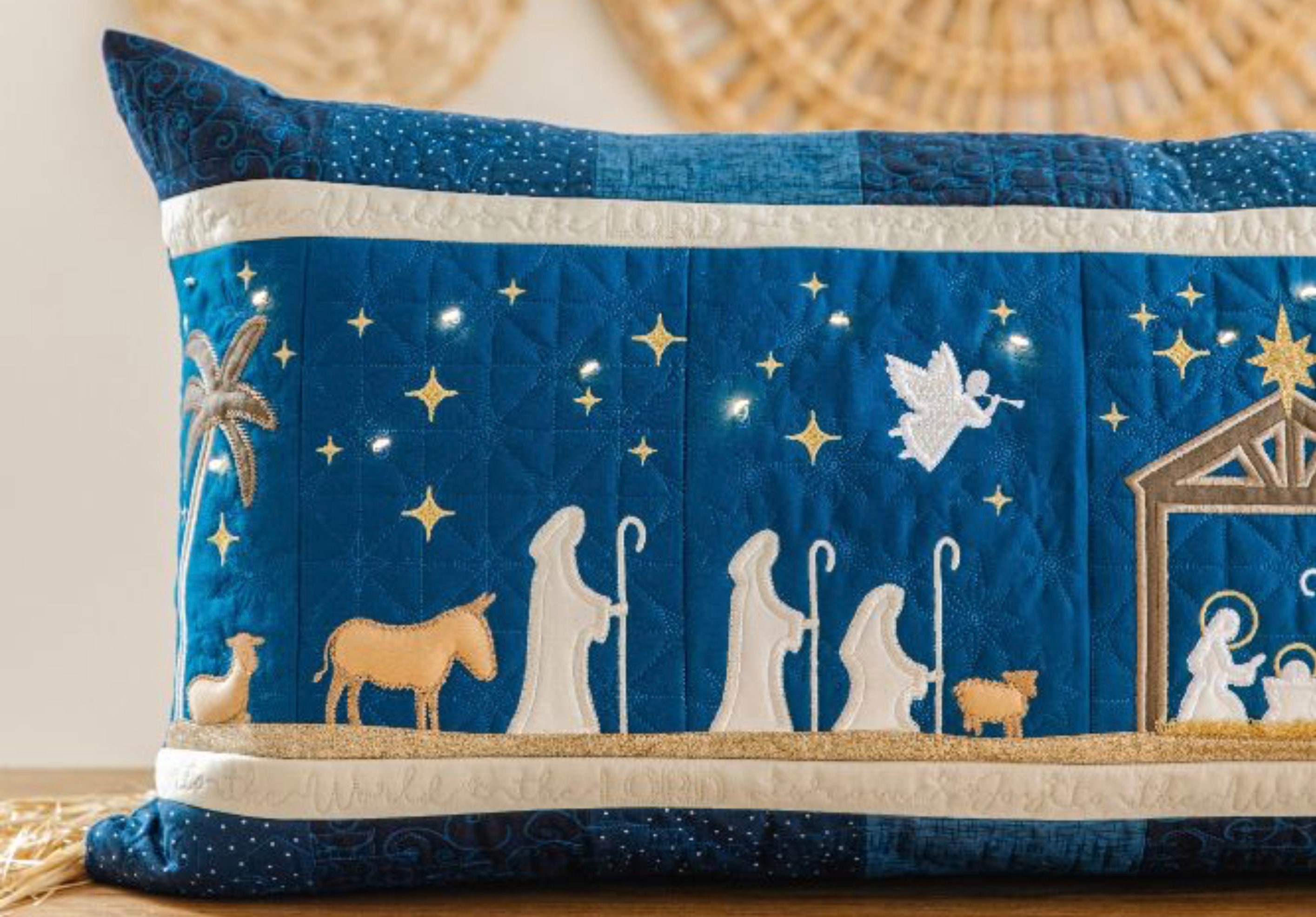 Kimberbell Nativity Bench Pillow Collection (machine Embroidery CD ...