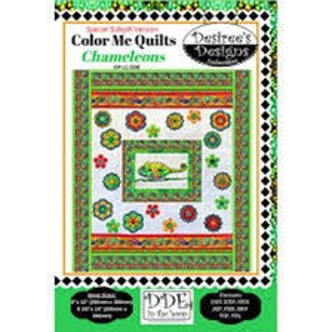 LAST ONE!! Desiree’s Designs Color Me Quilts Chameleons Machine ...