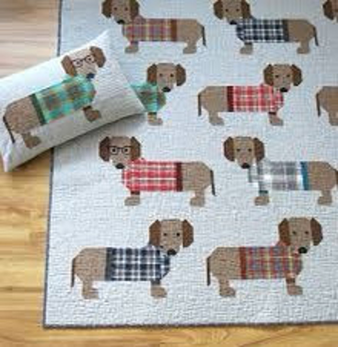 Elizabeth Hartman Dogs in Sweaters Pattern includes 3 Sizes - Etsy