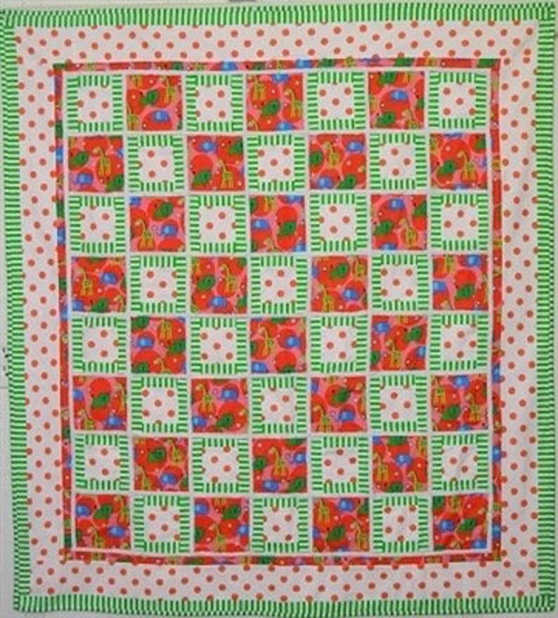 Fabric Cafe Square Dance Quilt Pattern uses Only 3 Yards of - Etsy