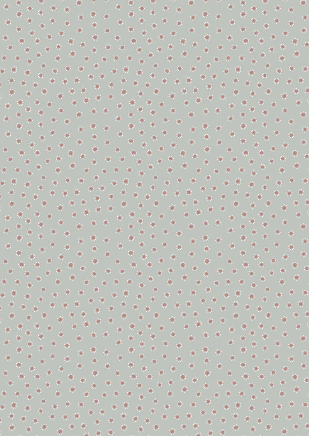 Lewis & Irene Hannah’s Flowers Fabric Collection Dotty Dots on Gray ...