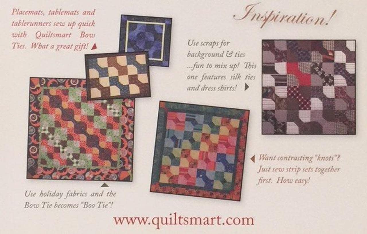 Quiltsmart Bow Tie Printed Interfacing Classic Pack - 2 Size Variations ...