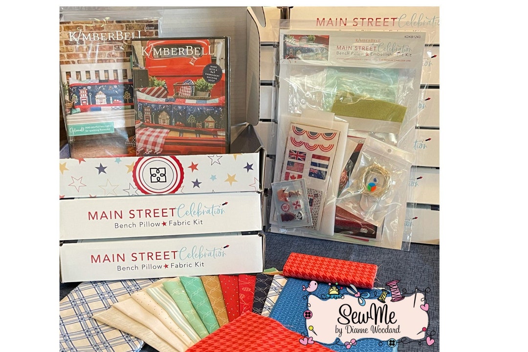 RETIRED!! Kimberbell Main Street Celebrations Bench Pillow Collection ...