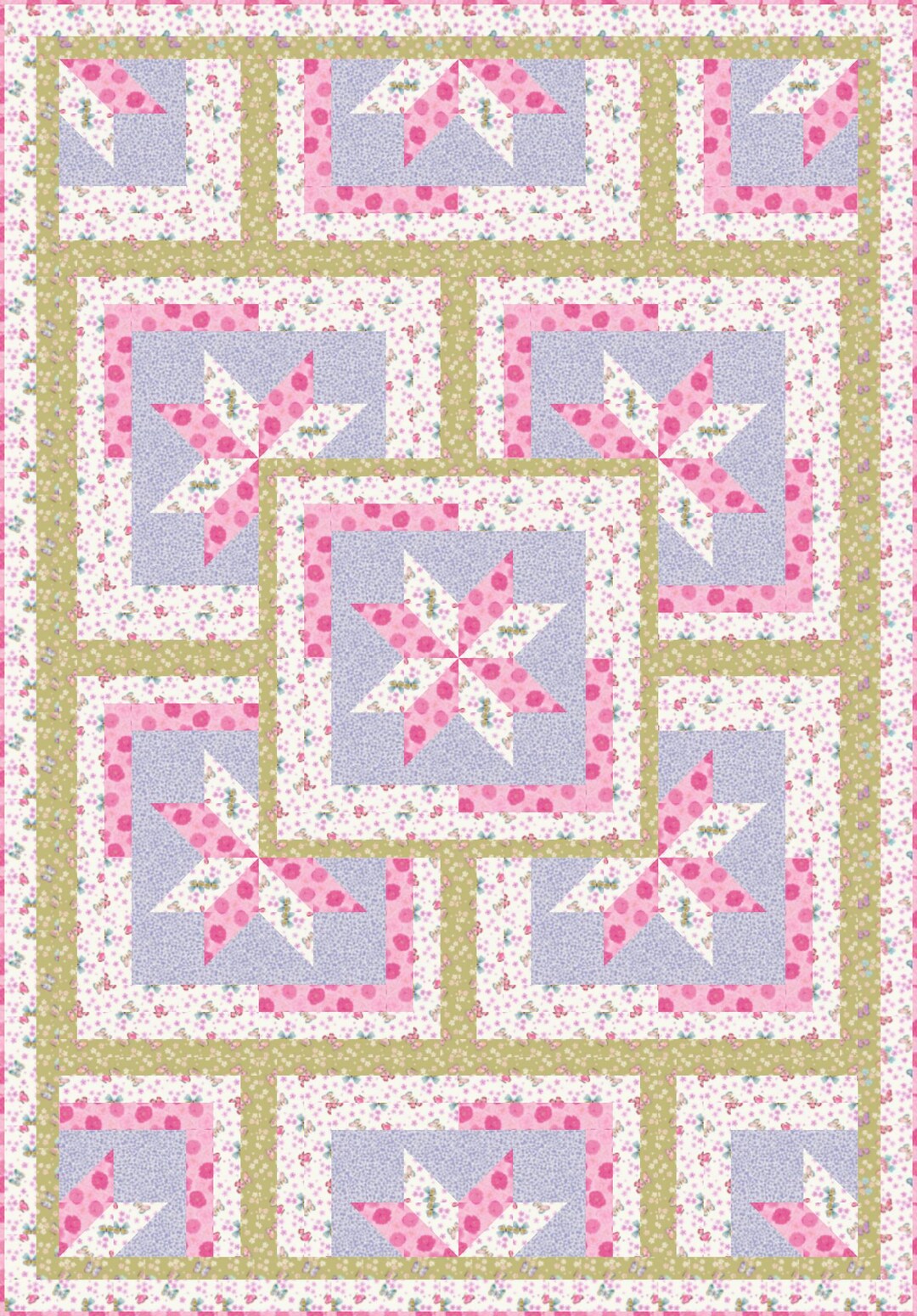 LIMITED EDITION!! Fabric Cafe Zenith Quilt Kit Featuring Lewis & Irene ...