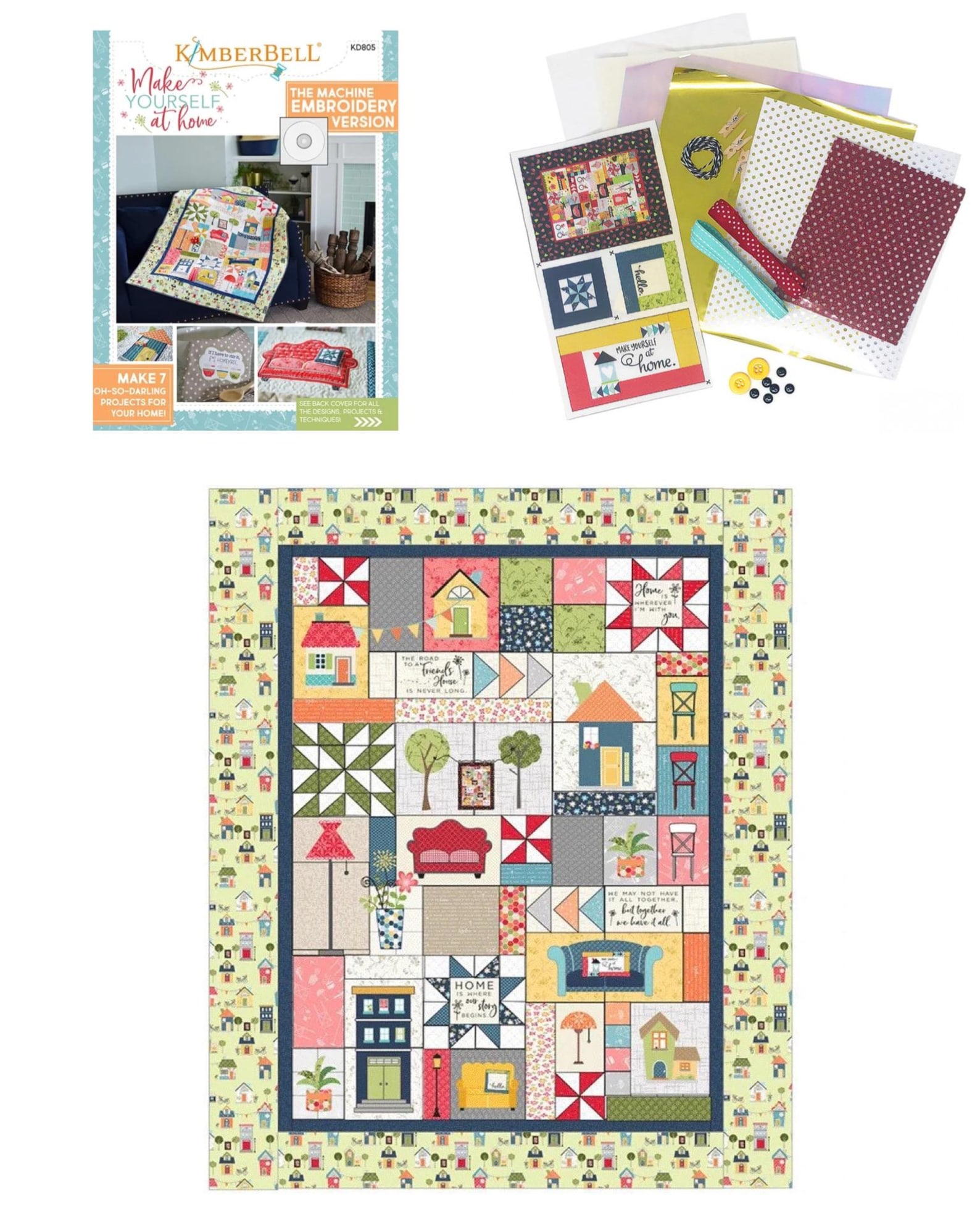 RETIRED!!! Kimberbell Make Yourself at Home Collection Bundle (CD ...