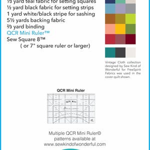 Sew Kind of Wonderful Attic Windows Quilt Pattern #486 Finished Size ...