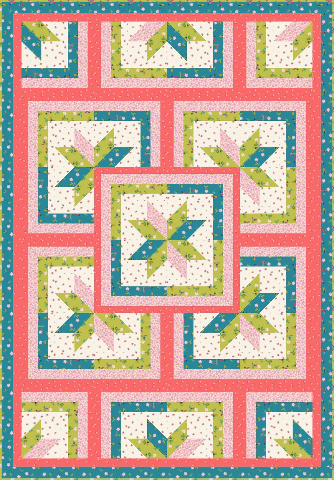 LIMITED EDITION!! Fabric Cafe Zenith Quilt Kit Featuring Lewis & Irene ...