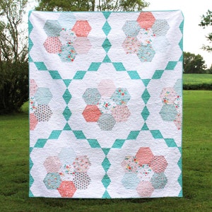 Flamingo Toes Vintage Garden Quilt Pattern Finished Size: 72"x86" - Etsy