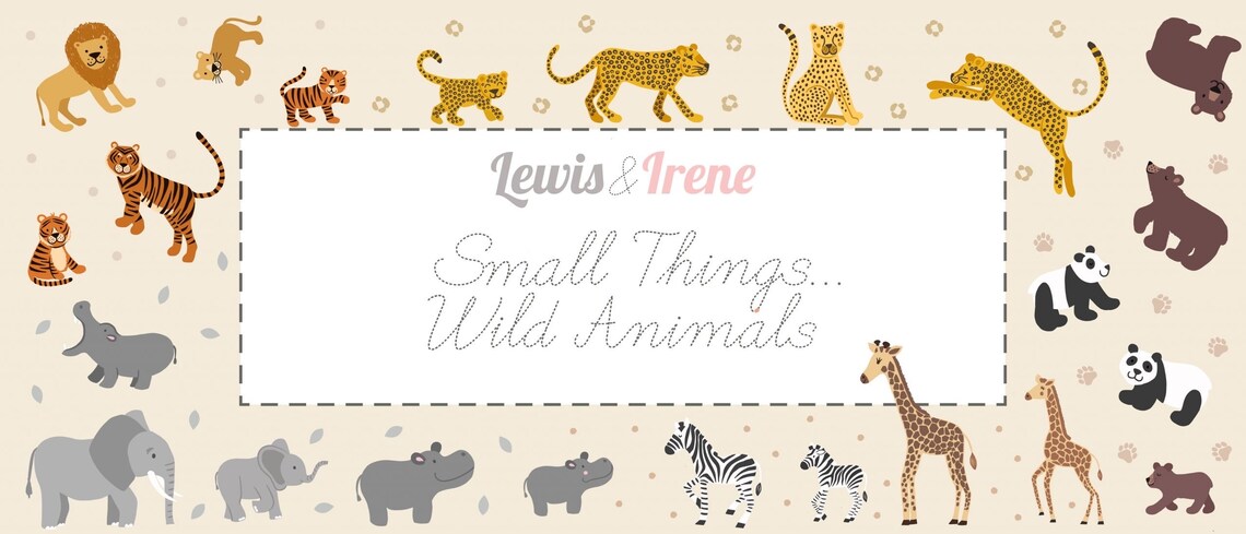 Lewis & Irene Small Things Wild Animals Fabric Collection Giraffes and ...