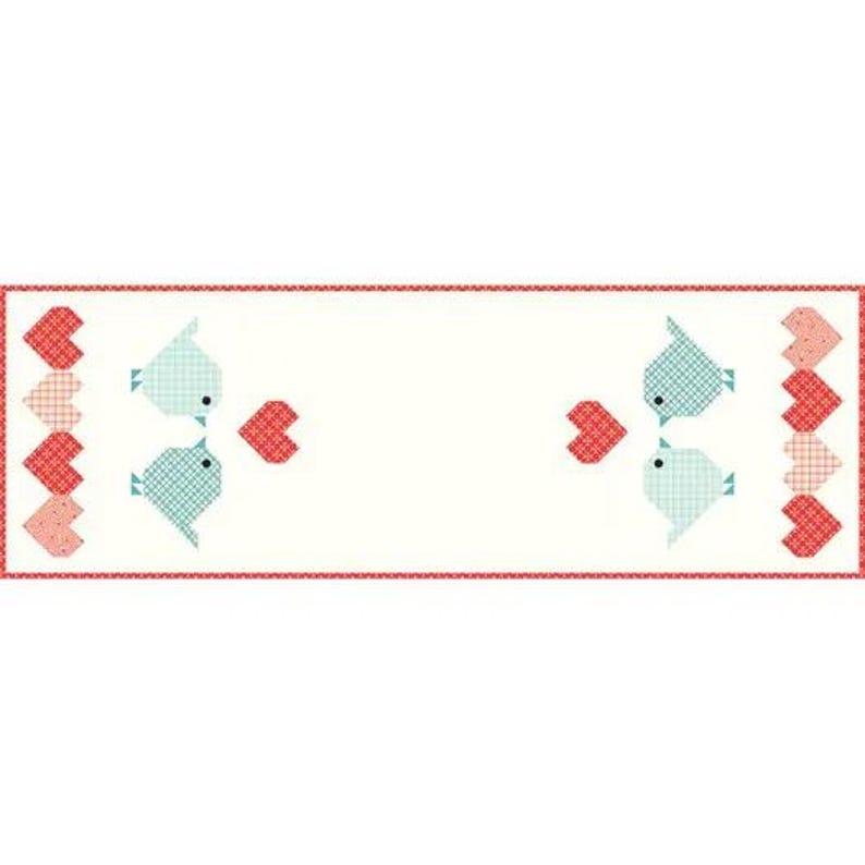 Riley Blake Heart to Heart Table Runner Quilt Kit Featuring Sandy ...