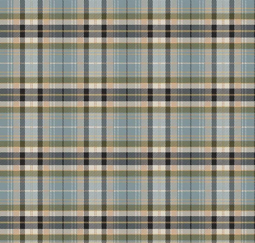 Riley Blake John Wayne Designs Fabric Collection Plaid on Storm Premium ...