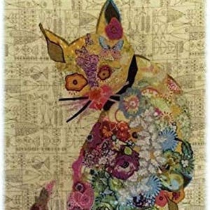 Fiberworks Laura Heine Purrfect... Wall Quilt Pattern Finished Size: 21 ...
