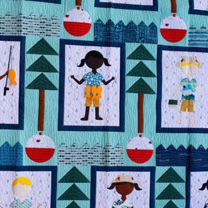 On Williams Street Gone Fishin' Quilt Pattern (3 Size Variations per ...