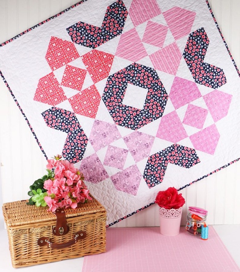 Its Sew Emma Floret Quilt Pattern Finished Size 42.5x42.5 - Etsy Canada