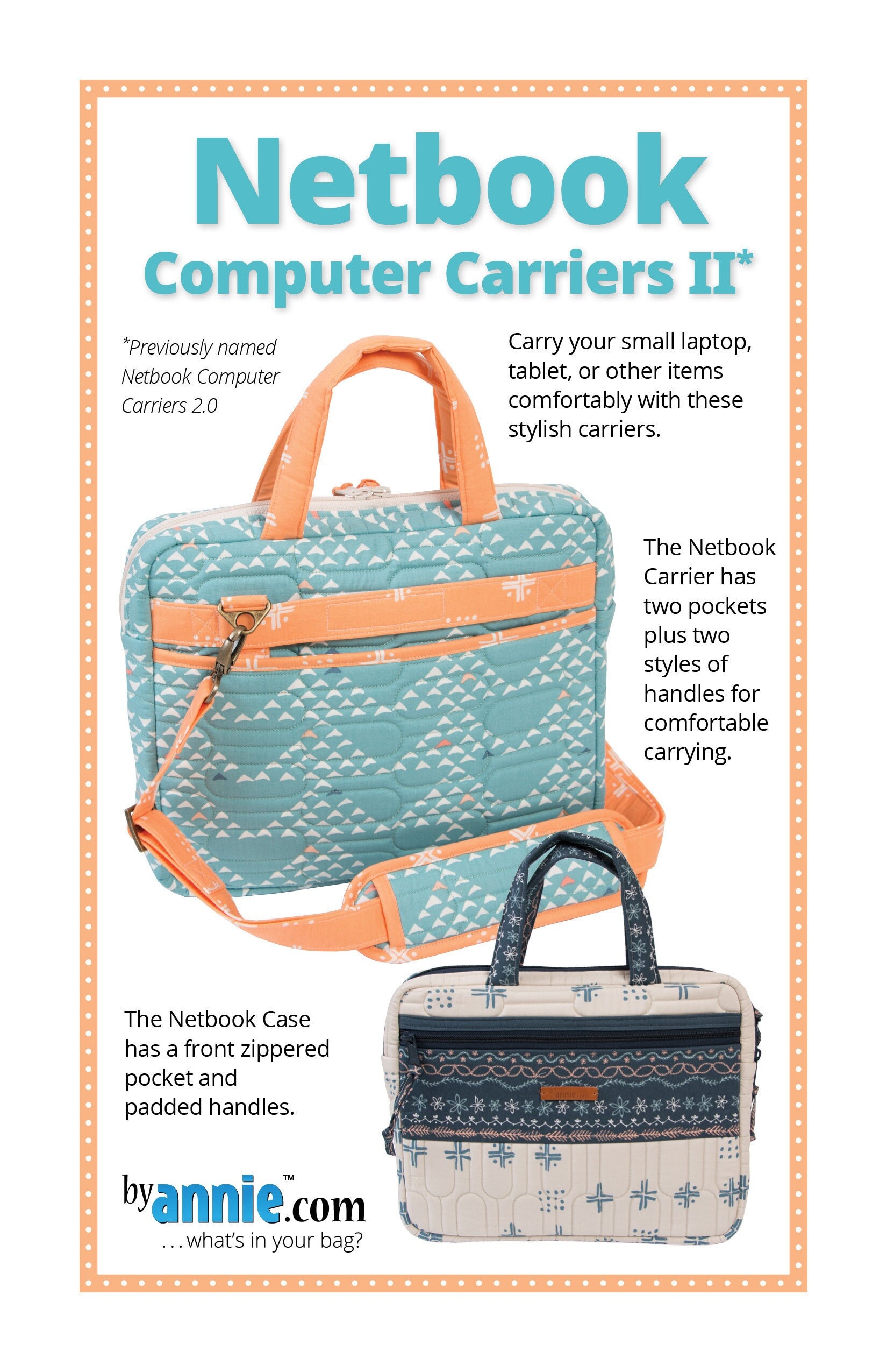 Byannie Netbook Computer Carrier II Pattern (2 Size Variations per ...