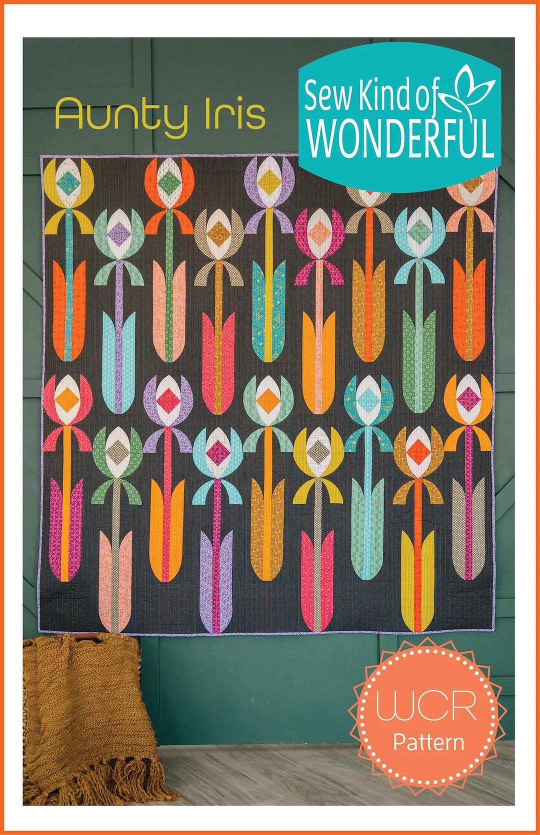 Sew Kind of Wonderful Aunty Iris Quilt Pattern Finished Size: 63"x63 ...