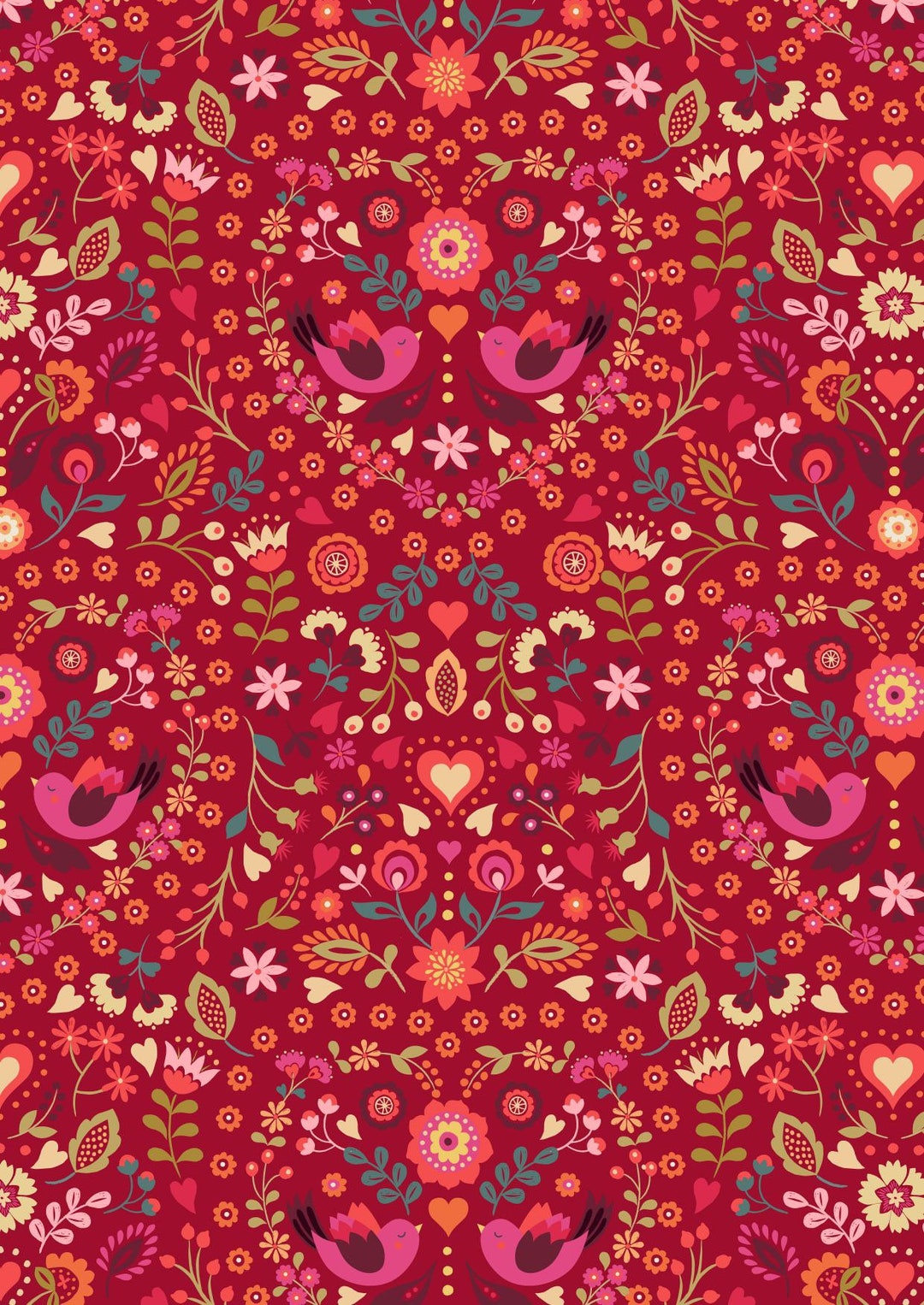 LAST BOLT Lewis & Irene Little Matryoshka Fabric Collection Little Bird ...