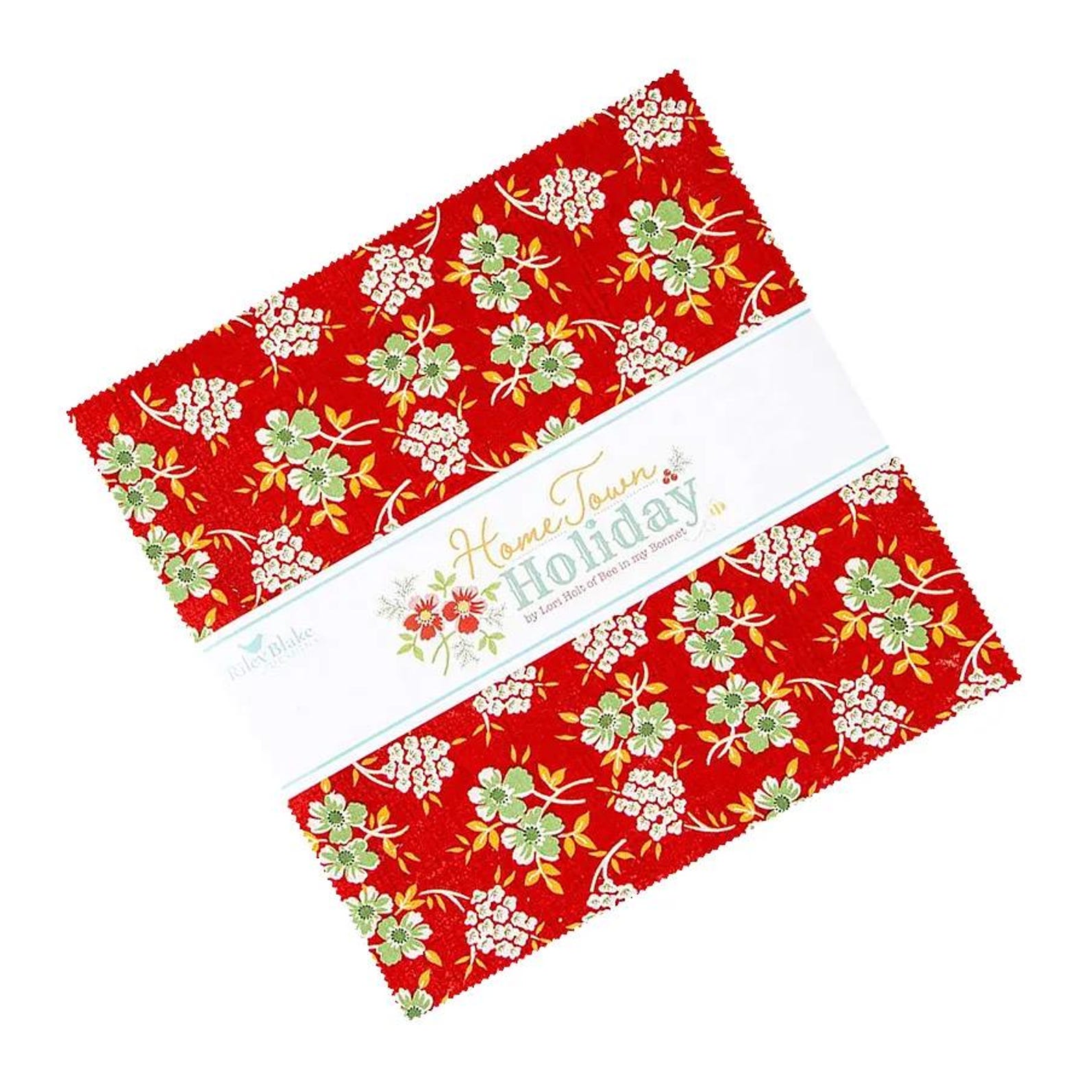 Riley Blake Home Town Holiday Fabric Collection 10" Stacker (42 Pieces ...