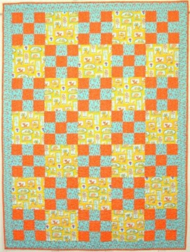 Fabric Cafe Nine Plus One Quilt Pattern uses Only 3YDS of - Etsy
