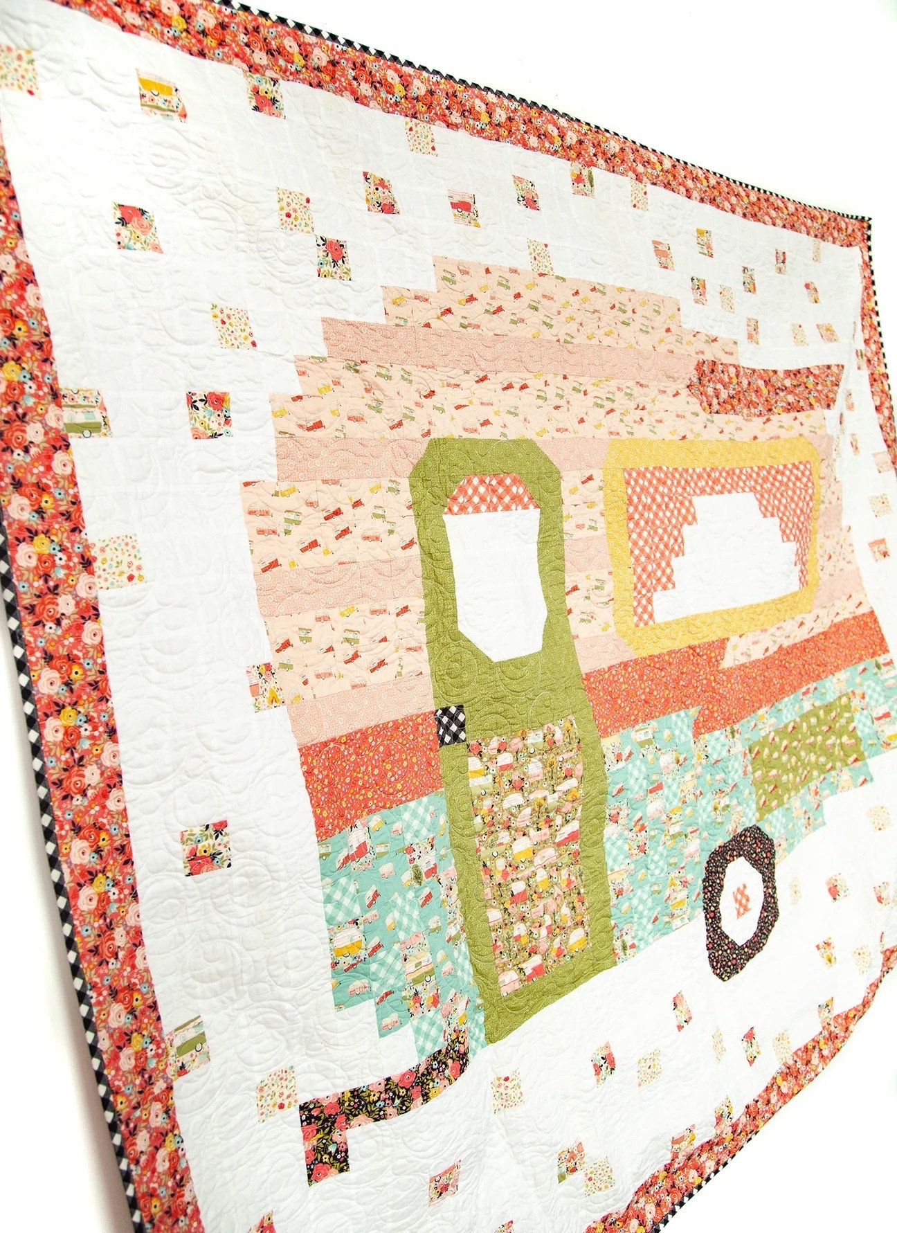 Flamingo Toes Happy Camper Quilt Pattern Finished Size: 86"x70" - Etsy