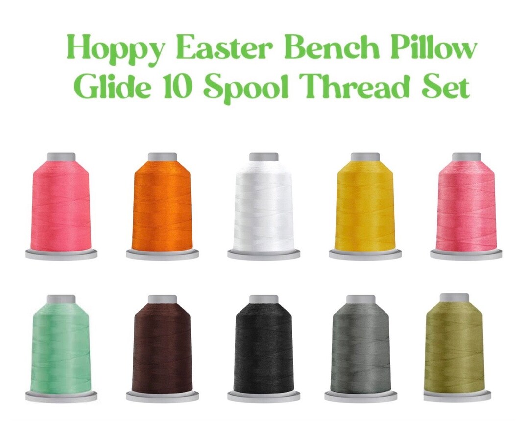 Glide Kimberbell Hoppy Easter Bench Pillow 10 Mini Spool Thread ...