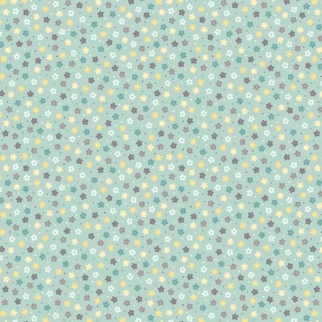 Lewis & Irene Spring Hare Reloved Fabric Collection Little Flowers on ...