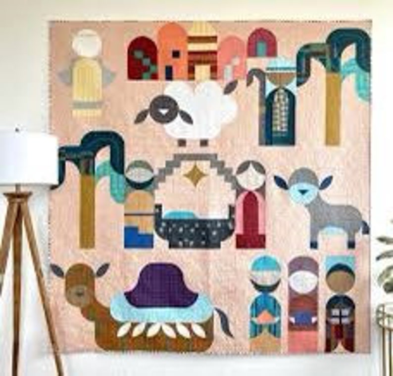 Sew Kind of Wonderful Starry Night Nativity Quilt Pattern #458 - 8 ...