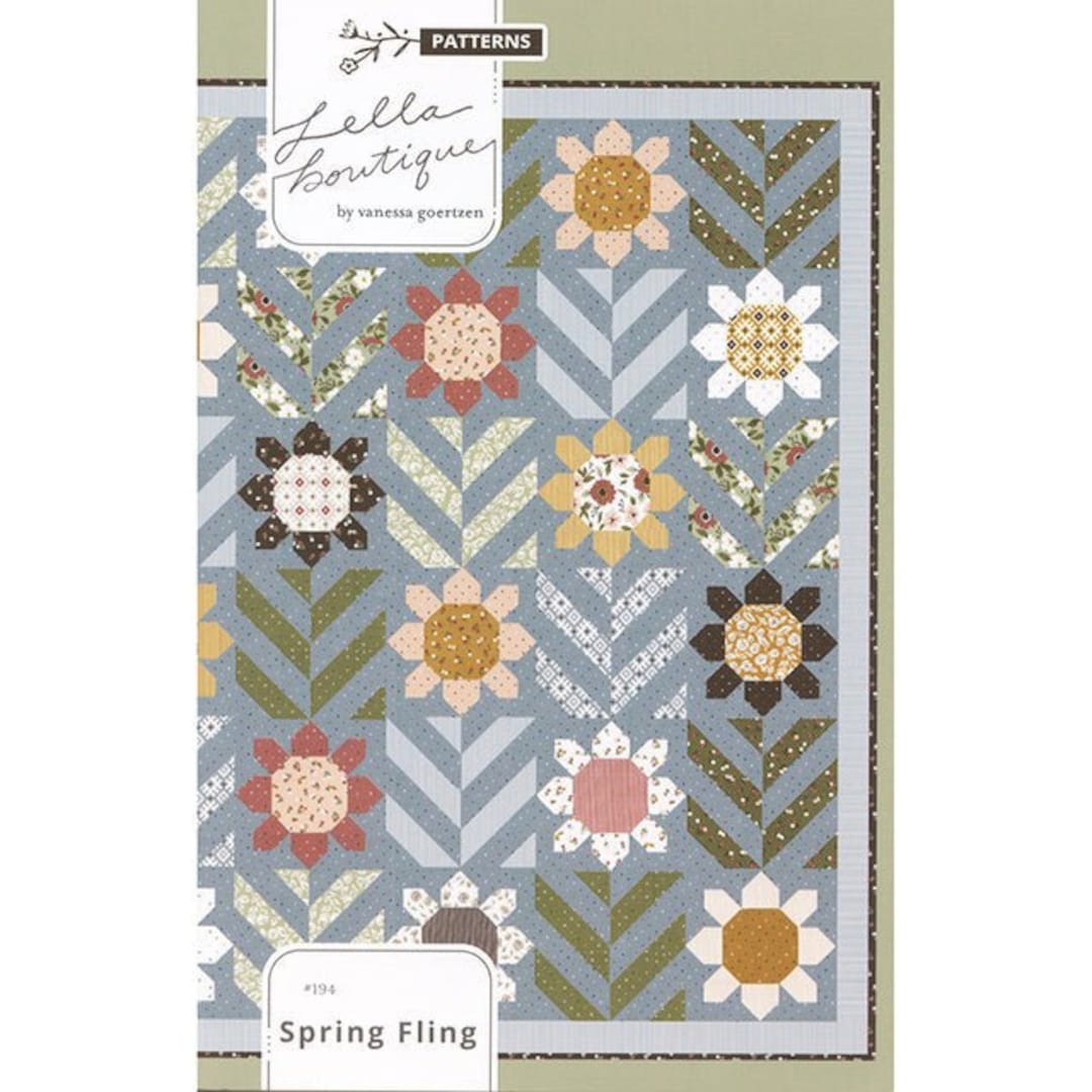 Lella Boutique Spring Fling Quilt Pattern Finished Size: 78"x78" - Etsy