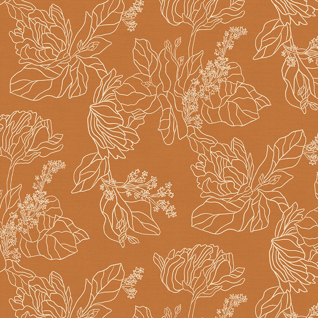 END OF BOLT 15.5" Paintbrush Studio Botanica Fabric Collection Lined ...