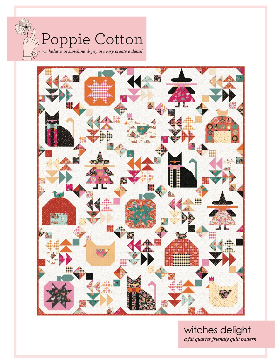 LAST ONE!! Limited Edition Poppie Cotton Witch's Delight Quilt Kit ...