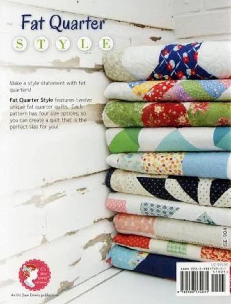 It’s Sew Emma Fat Quarter Style Pattern Book (12 Quilt Patterns per ...