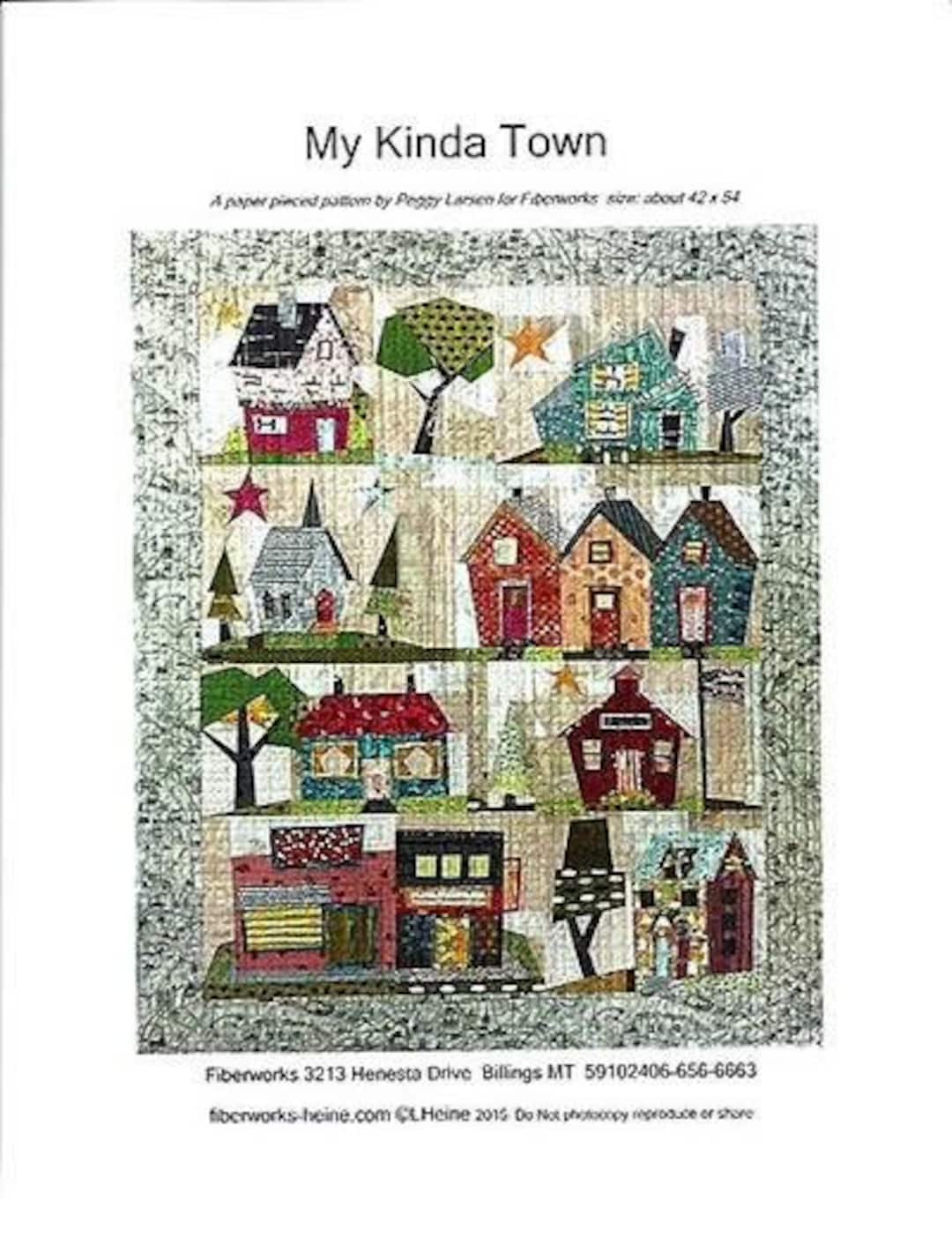 Fiberworks Laura Heine My Kinda Town Quilt Pattern Finished Size: 42 ...