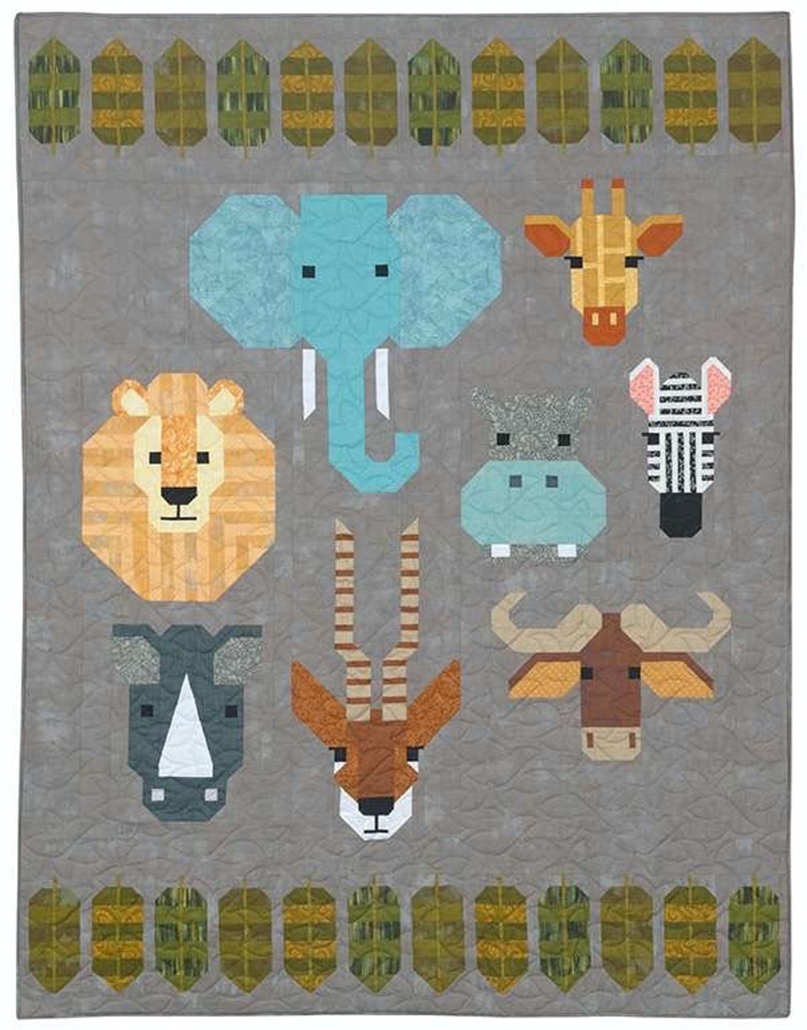 Elizabeth Hartman Spectacular Savanna Quilt Pattern Finished Size: 64 ...